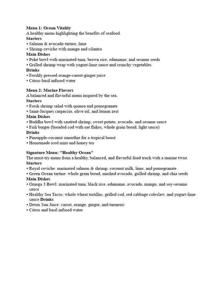 Menu 1 | PDF