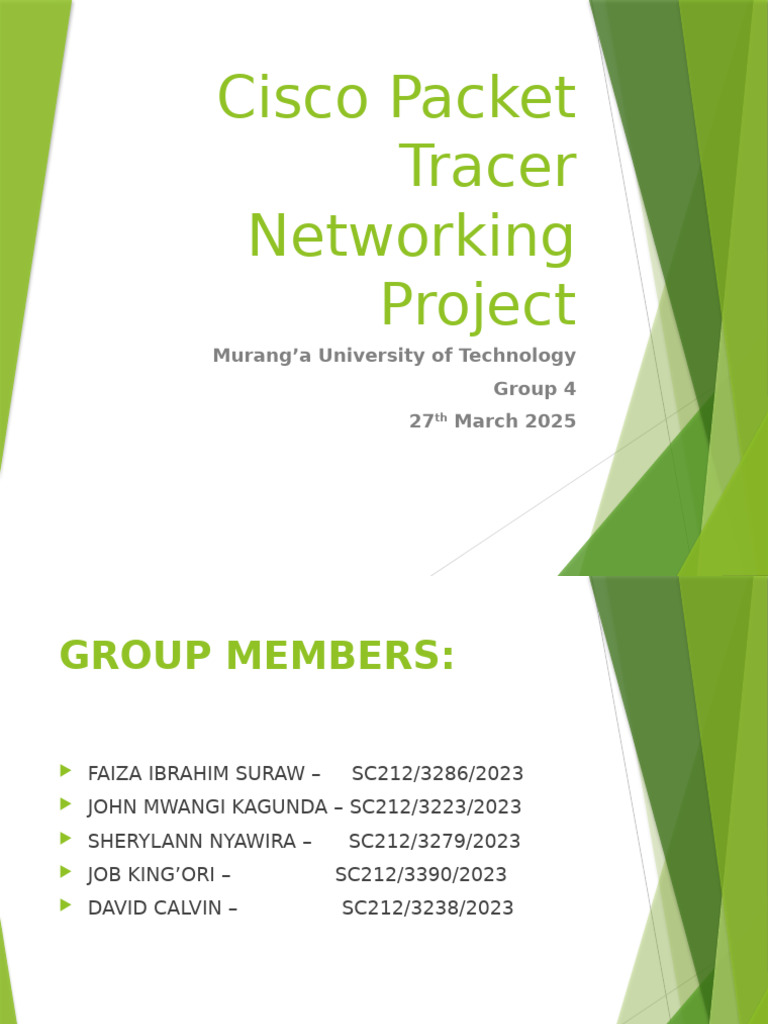 Cisco Packet Tracer Presentation | PDF | Computer Network | Local Area ...