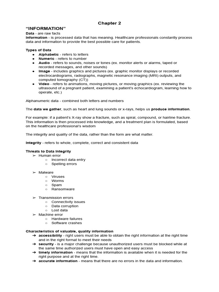 (NCM 110) Chapter 2 and 3 | PDF | Cloud Computing | Computer Monitor
