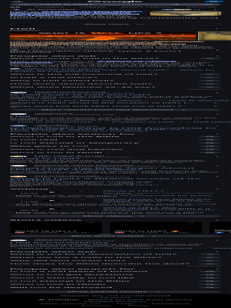 What is Hell - Google Search | PDF | Hell | Theology