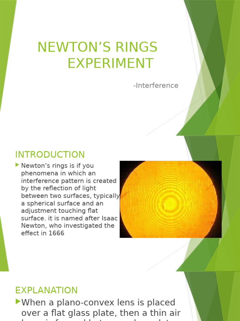 Newton's Rings | PDF