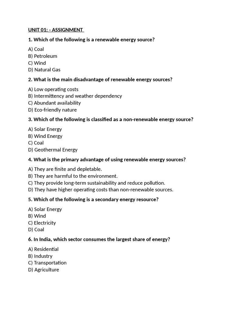 Unit 01 Assignment Re-1 | PDF