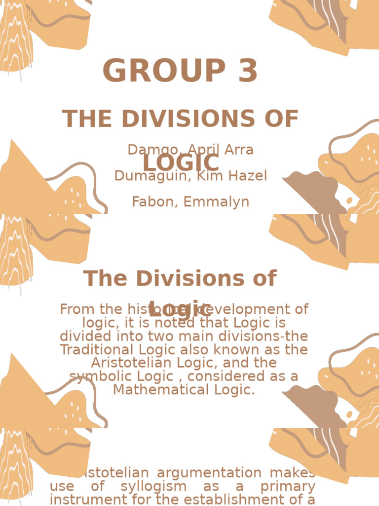 Division of Logic | PDF | Logic | Argument
