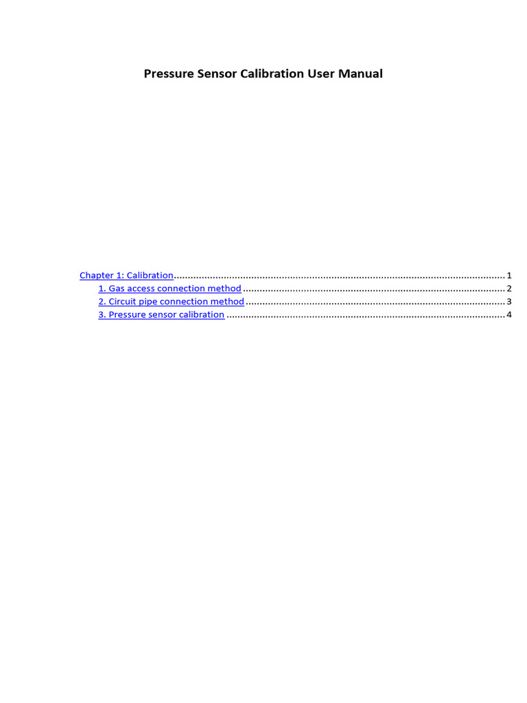 Pressure sensor & Flowrate sensor Calibration压力传感器和流量传感器校验 | PDF ...