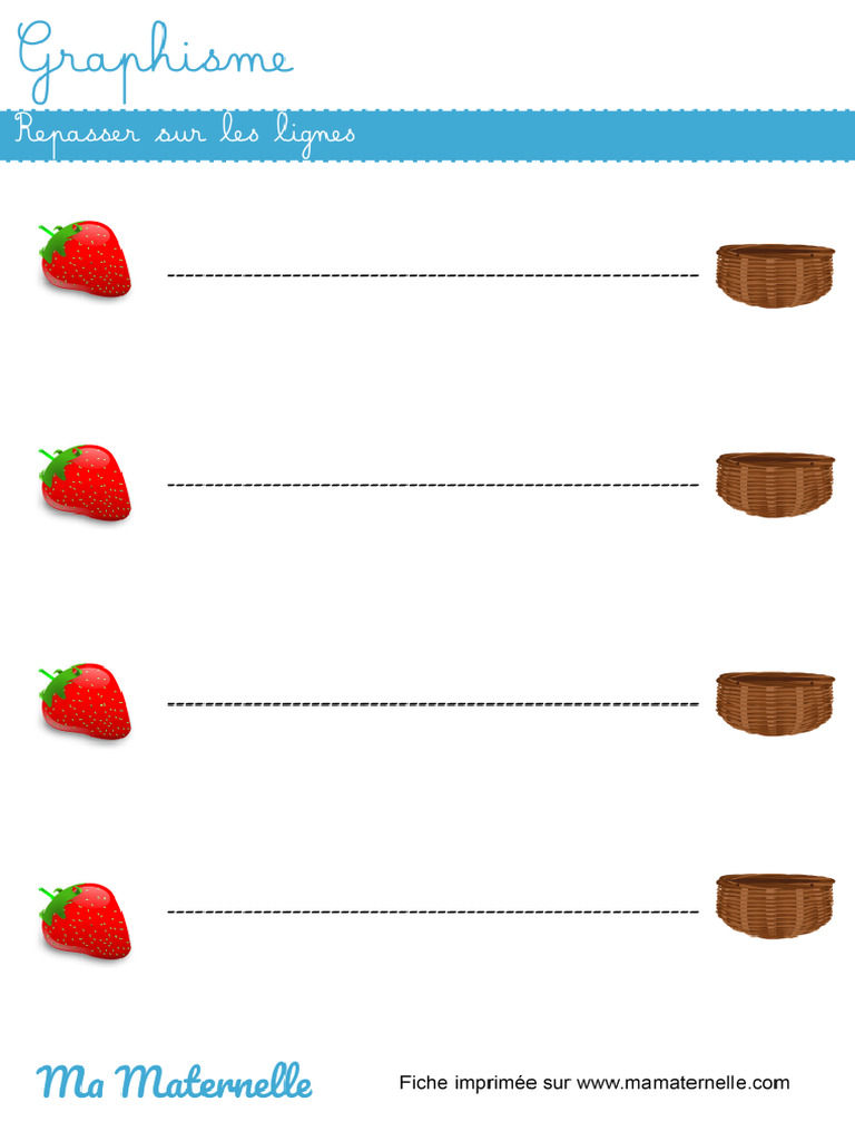 Graphisme Repasser Sur Les Lignes Fraise Fruits Copie 741x1024 1 | PDF