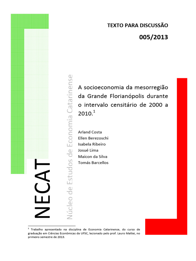 TD-005-2013-A-socioeconomia-da-mesorregião-da-Grande-Florianópolis | PDF | Turismo | Setor ...
