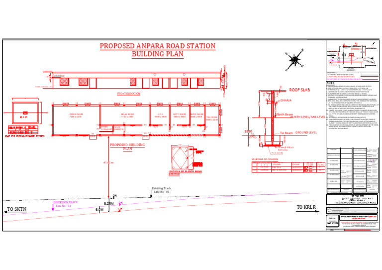 Proposed Building Plan for Anpara Station | PDF | Building | Civil ...