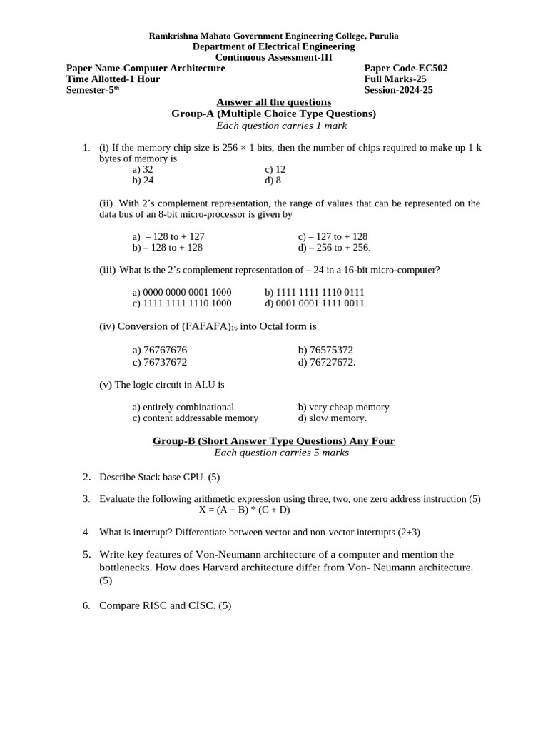 Computer Architecture | PDF