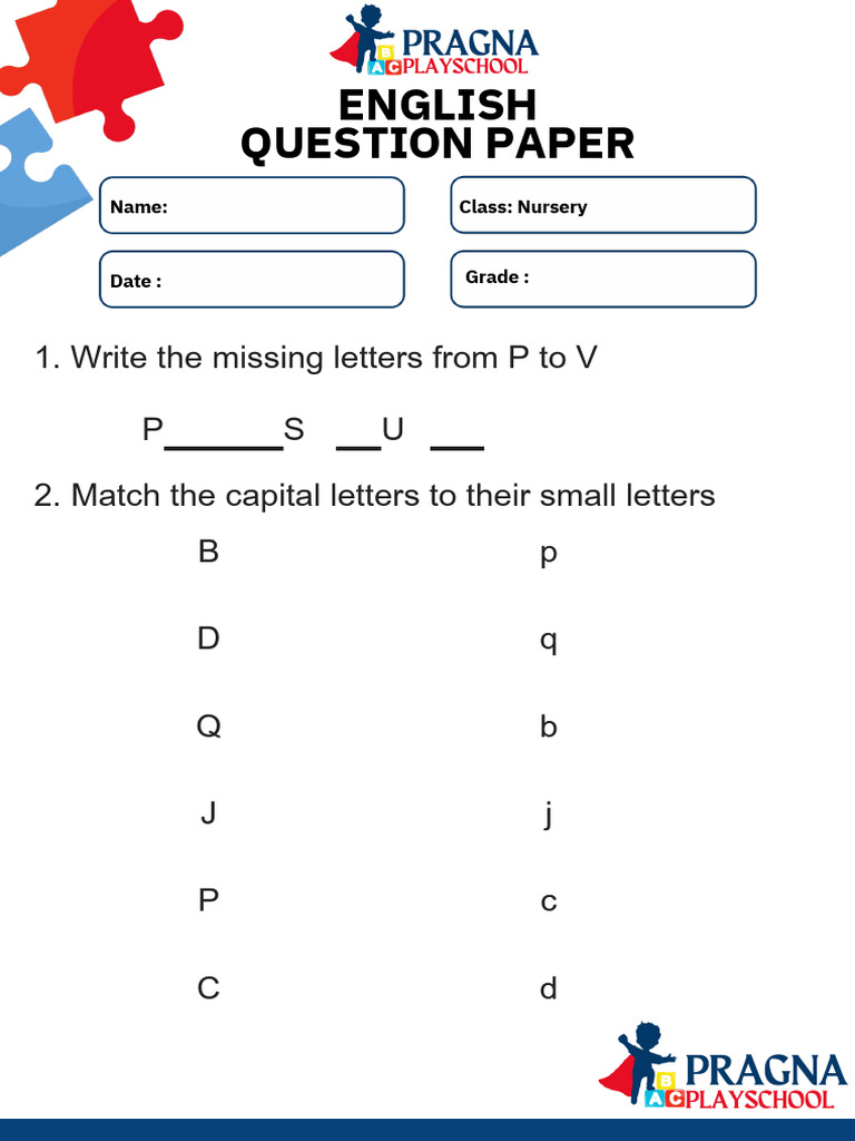 Nursey Exam Paper English Final | PDF