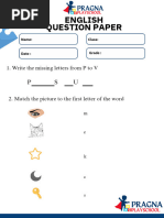 LKG English Question Paper | PDF