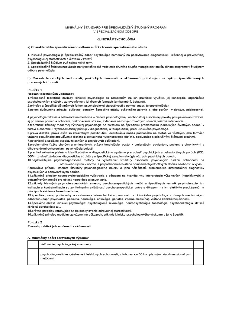 Klinicka Psychologia | PDF