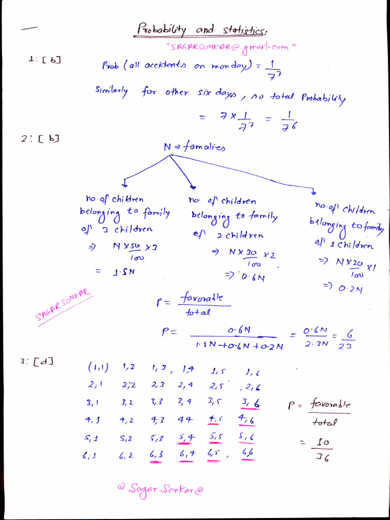 Probability & Statistics | PDF
