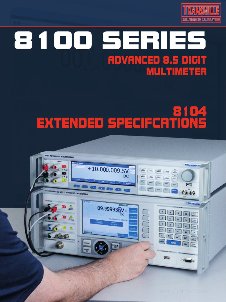 8104 Extended Specifications V1 1 | PDF | Calibration | Physical Quantities