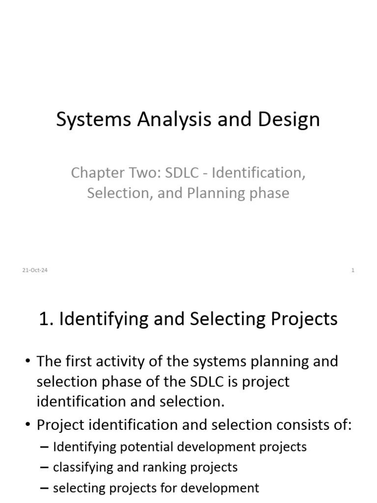 SDLC Project Selection and Planning Guide | PDF | Project Management | Risk