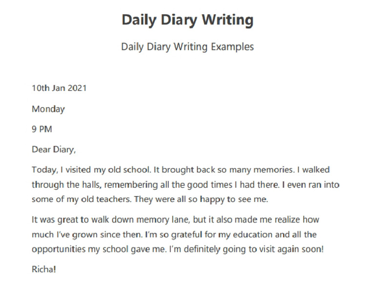 diary entry | PDF