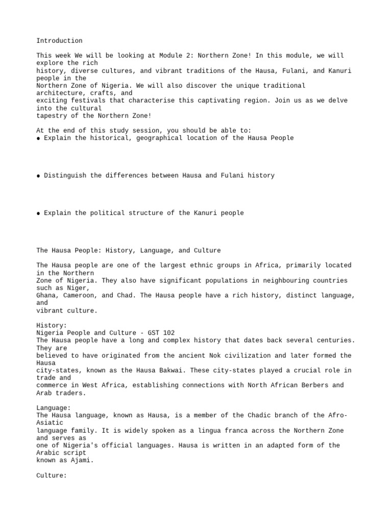 STUDY UNIT 2 | PDF | West Africa | Nigeria