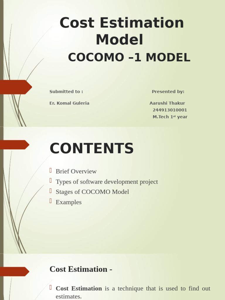 Cocomo - 1 Model | PDF