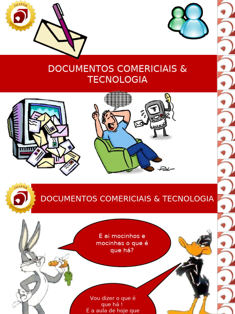 Documentos Comerciais e Tecnologia | PDF | Comunicação