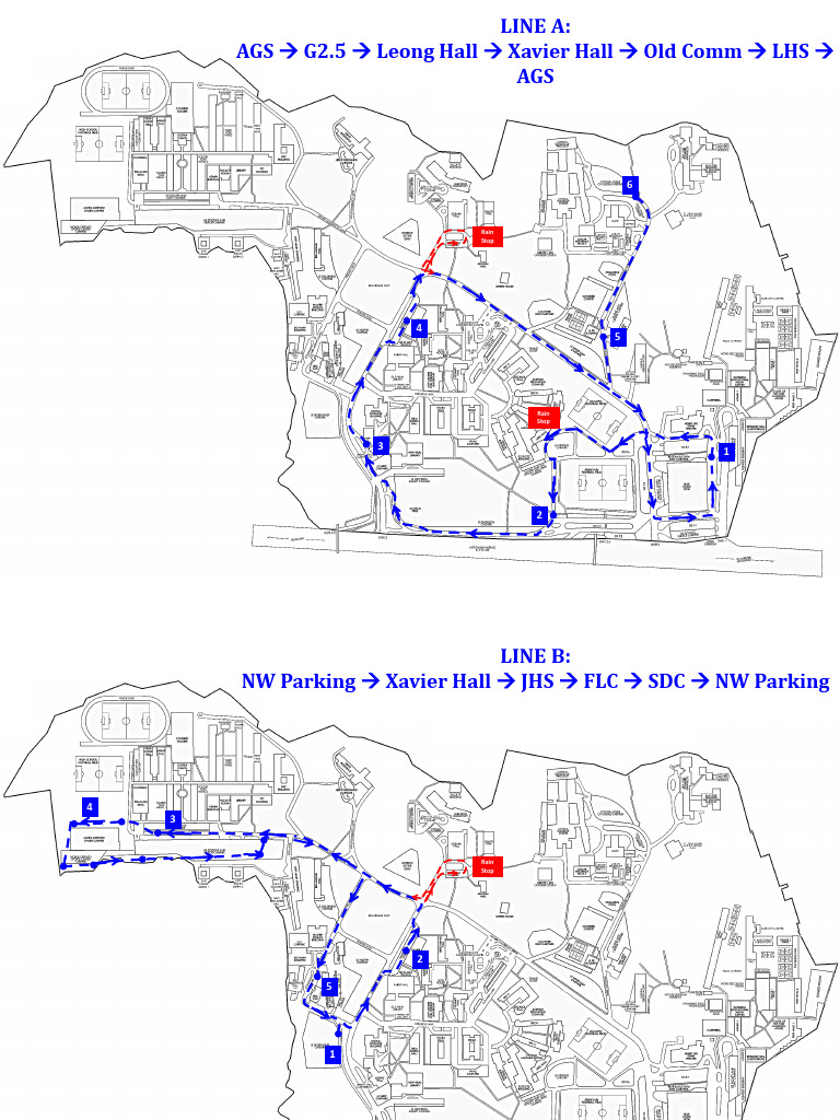 E Shuttle Maps Line a and B 062023 (1) | PDF