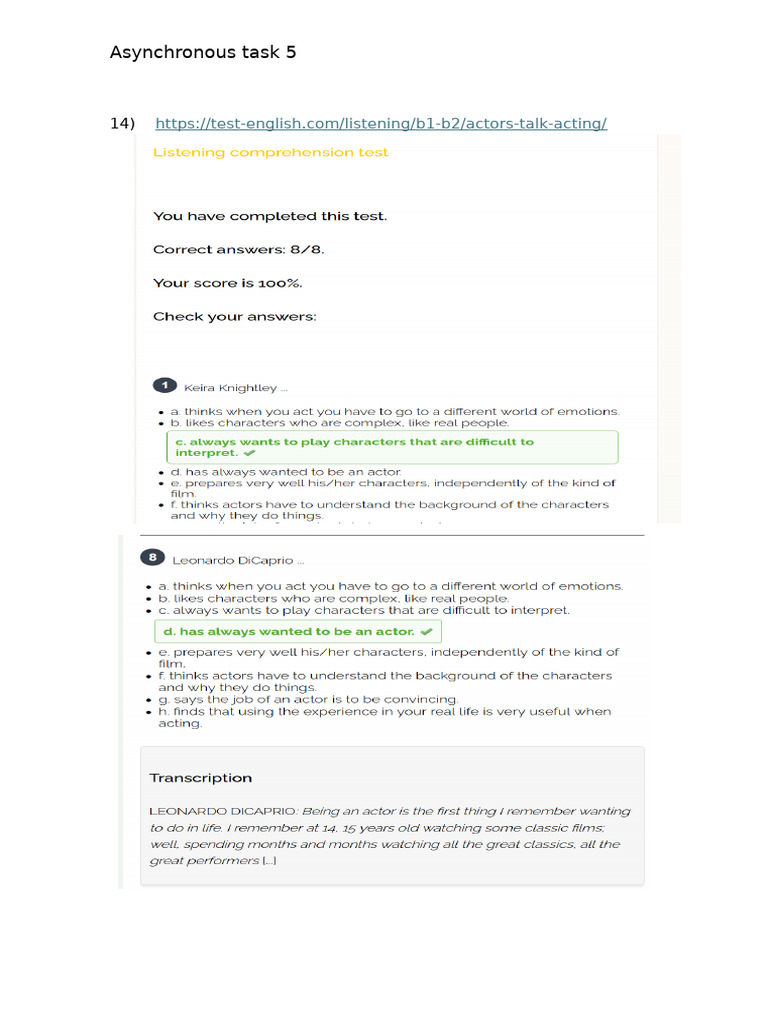 Asynchronous task C114 - No5 | PDF
