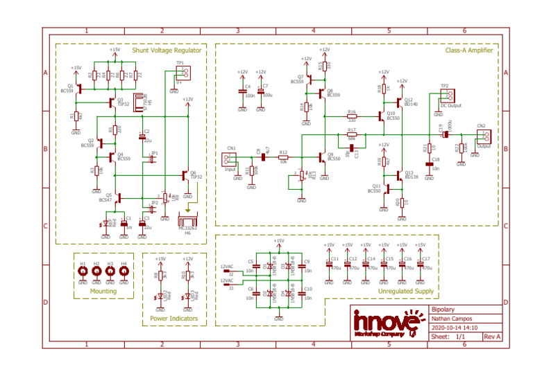 Schematic (Rev A) | PDF | Electrical Circuits | Electronic Circuits