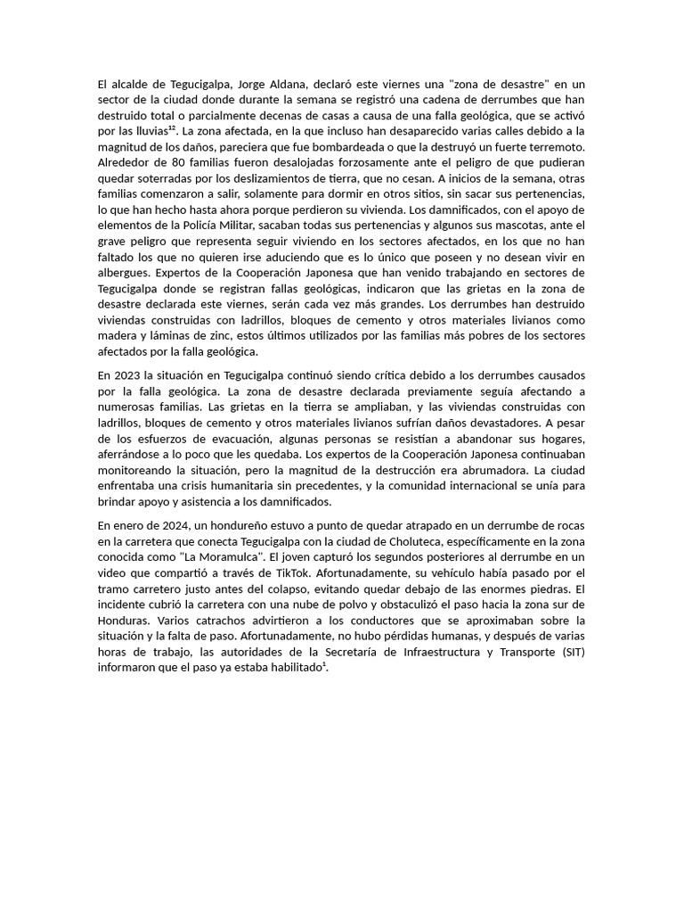 Derrumbes | PDF | Desastres