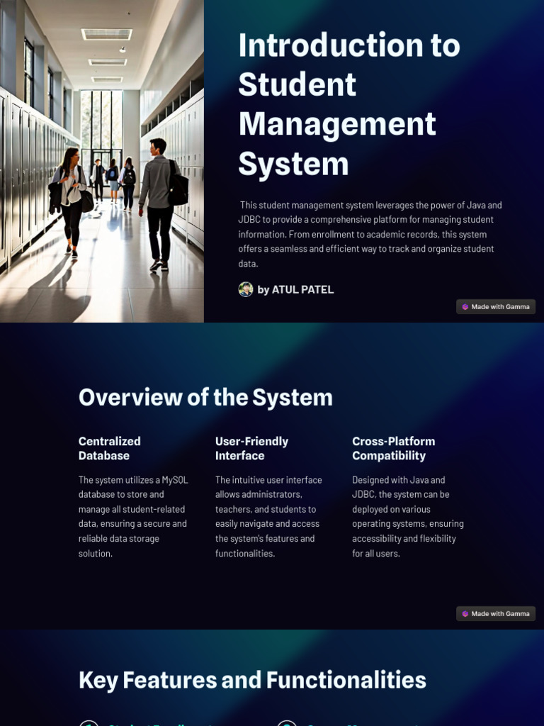 Introduction To Student Management System | PDF | Databases | Data Model