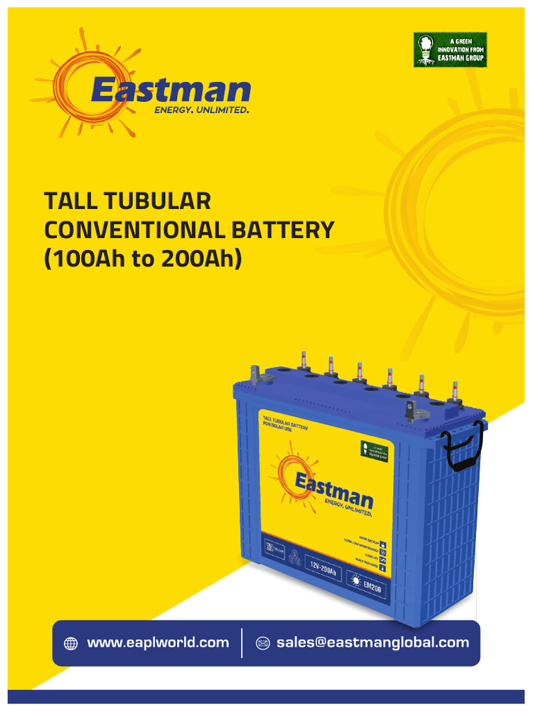 Tubular Battery Voltage Specifications | PDF | Energy Storage | Electricity