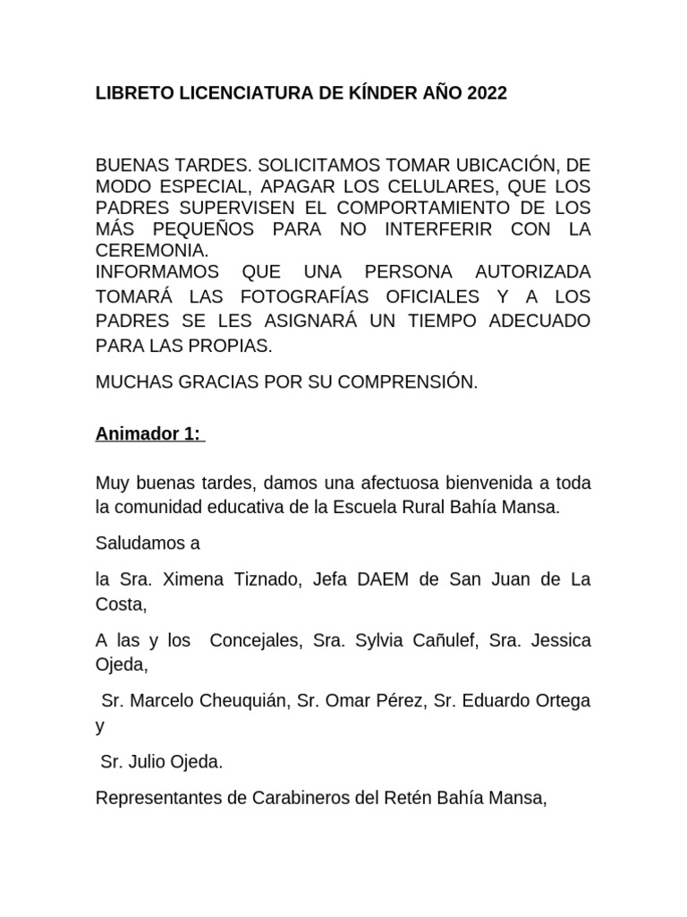 LIBRETO LICENCIATURA KINDER 2022 | PDF | Educación de la primera infancia | Aprendizaje