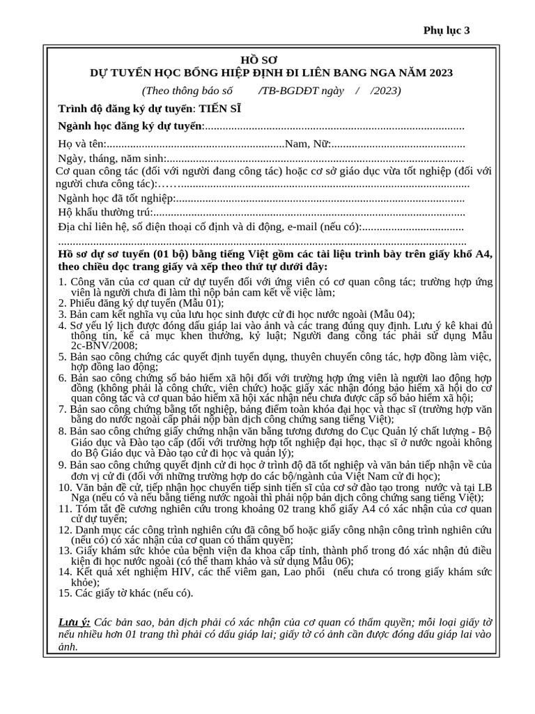 Phu luc 3 (TS) | PDF