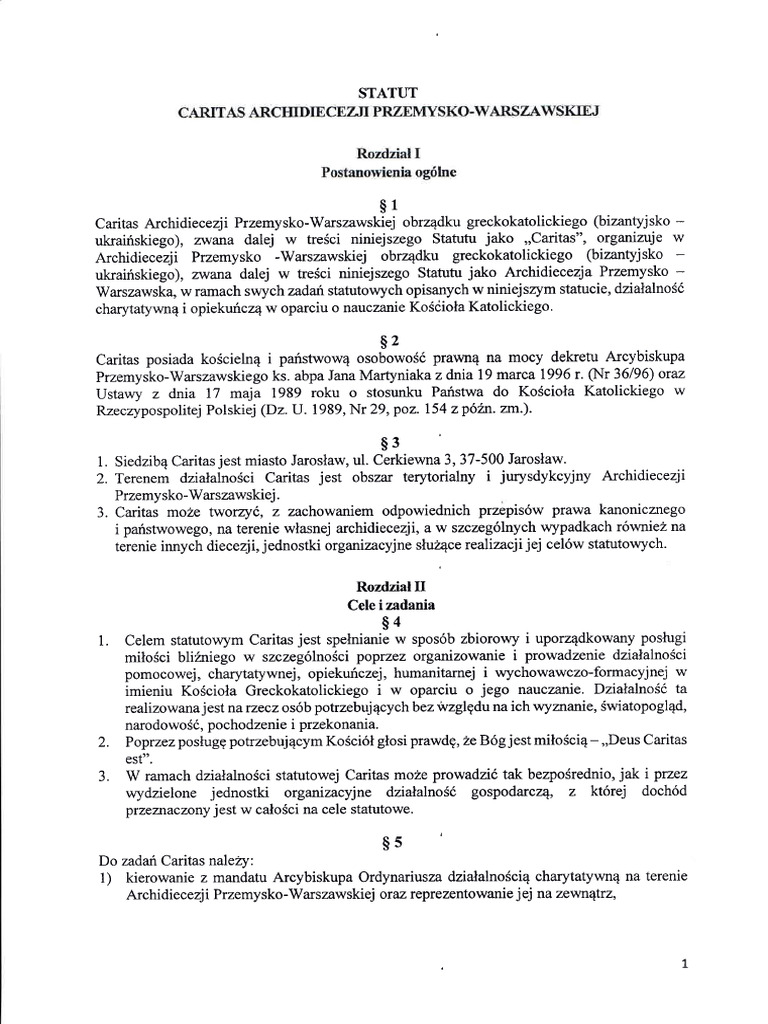 Statut Caritas 2023 | PDF