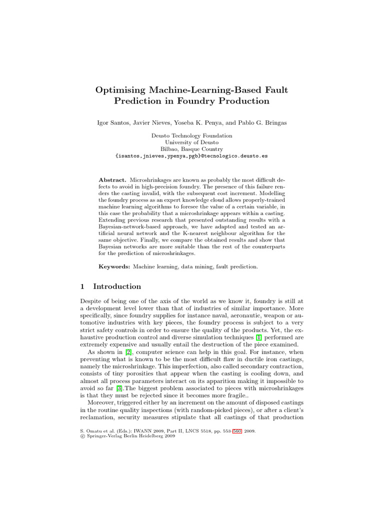 Machine Learning for Microshrinkage Prediction | PDF | Machine Learning ...