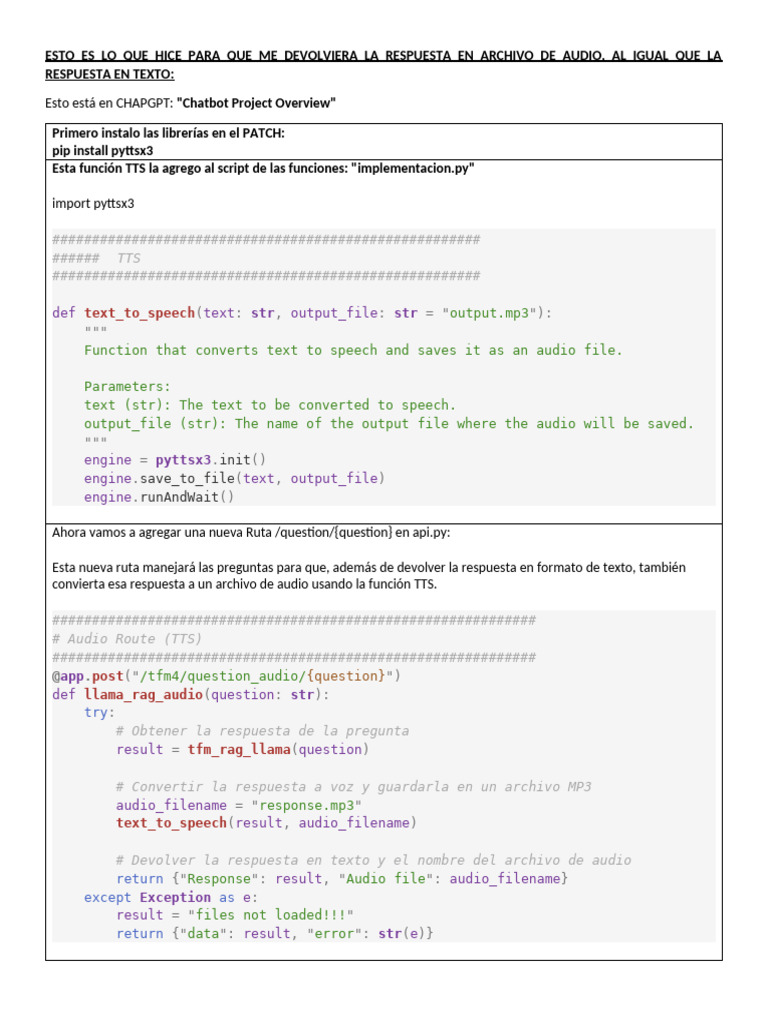 Implementación TTS y STT | PDF | Archivo de computadora | Mp3