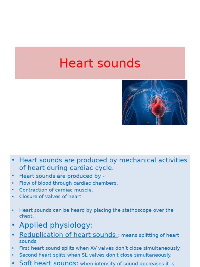 Understanding Heart Sounds and Their Characteristics | PDF
