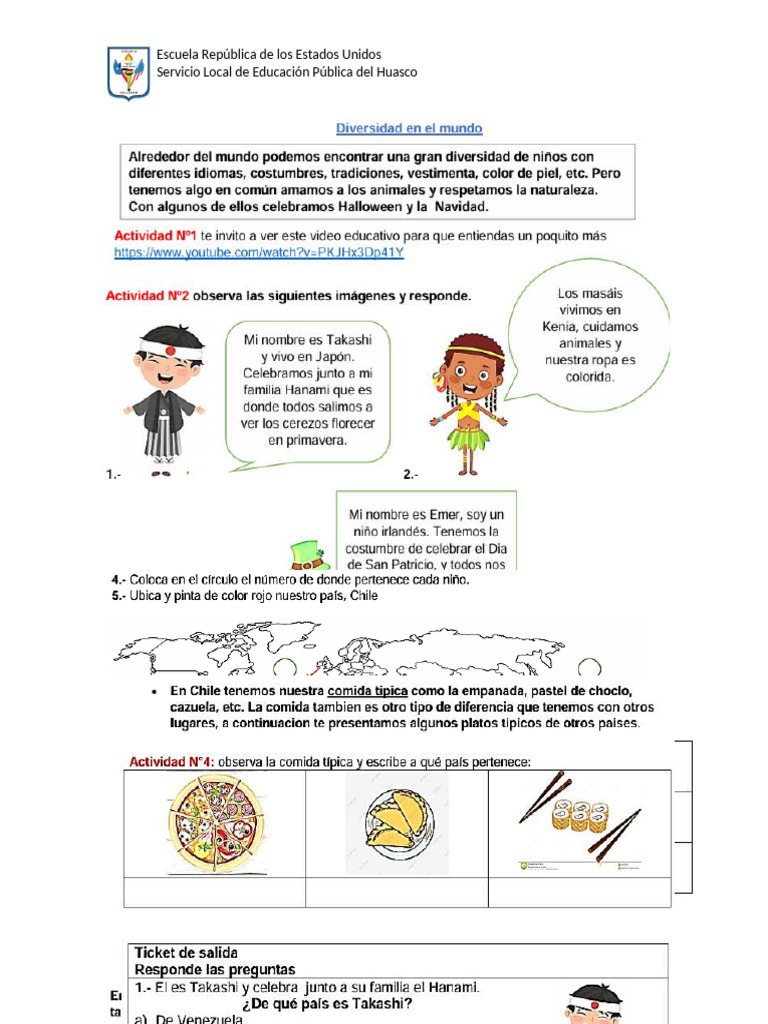 Razas Del Mundo Primero Básico | PDF