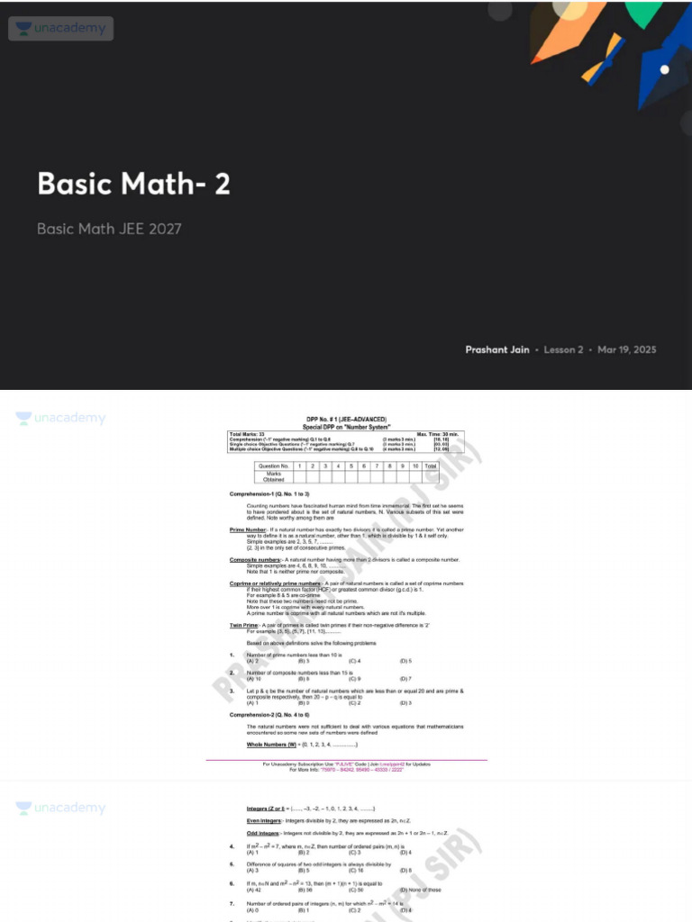Basic Math 2 No Anno | PDF