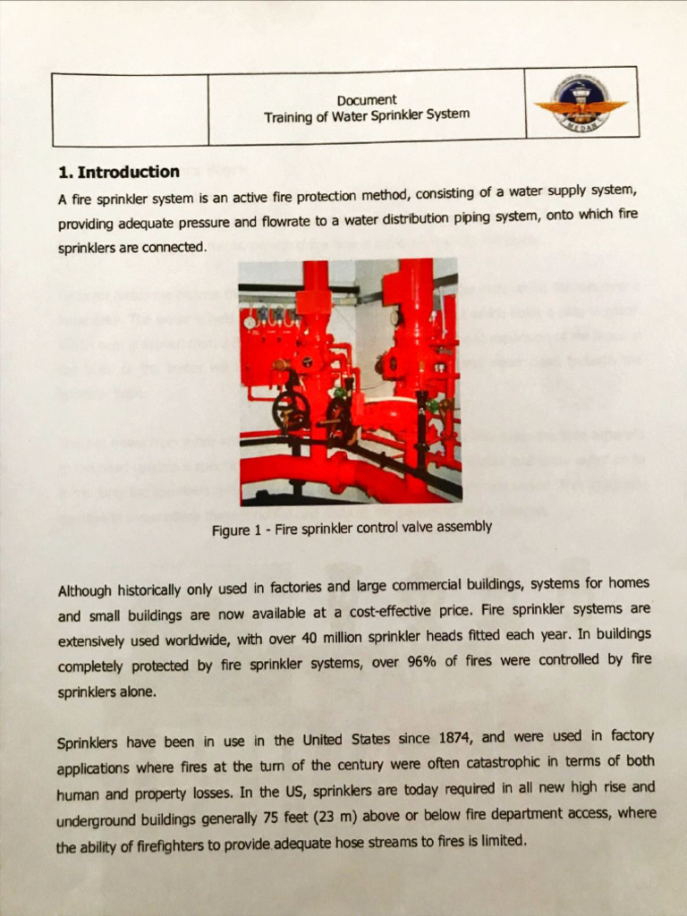 Water Sprinkle System | PDF