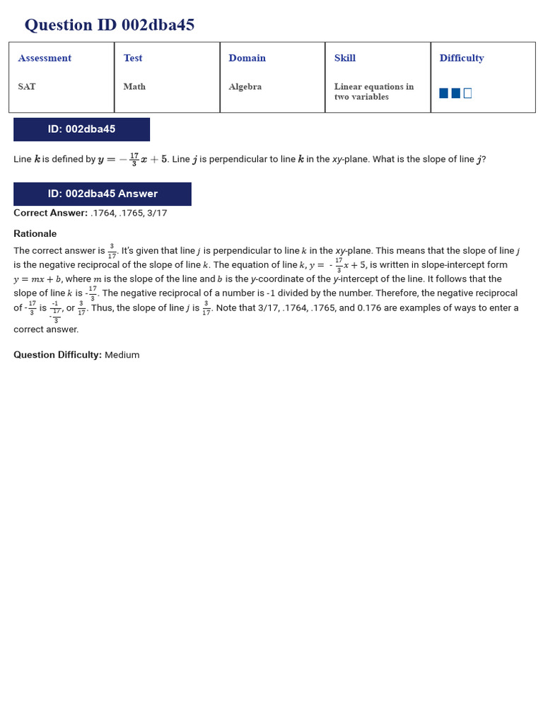 Algebra Hard-Medium Answers | PDF | Equations | Algebra