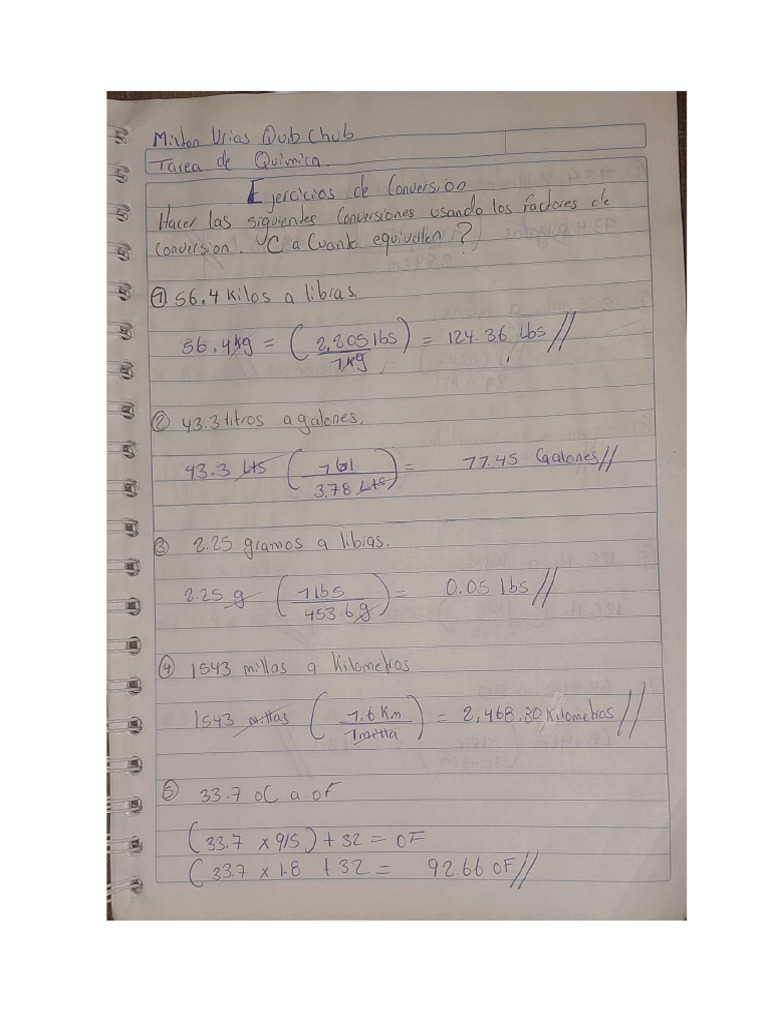 Annotated-Ejercicio de Quimica Milton Urias Quib | PDF