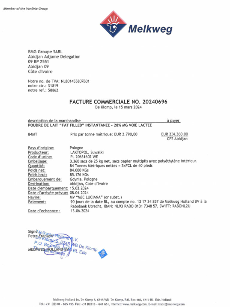 Fac. Lait en Poudre | PDF
