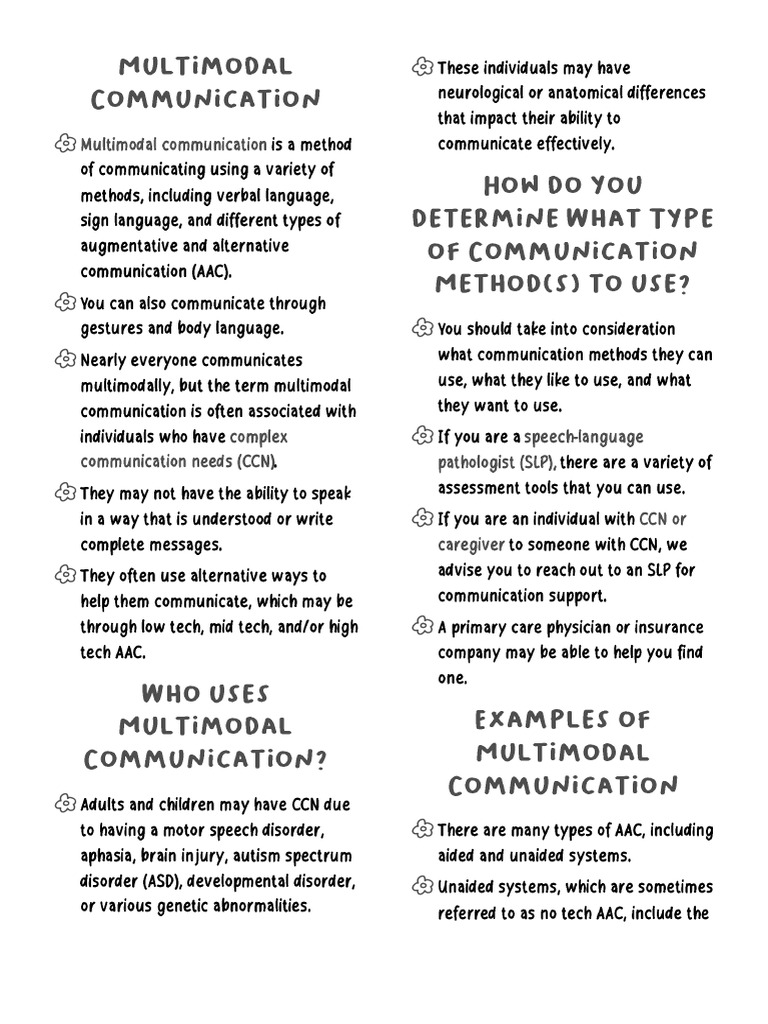 Multimodal Communication | PDF