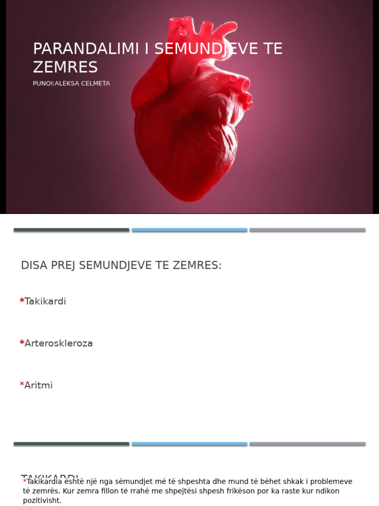 Parandalimi I Semundjeve Te Zemres Aleksa | PDF