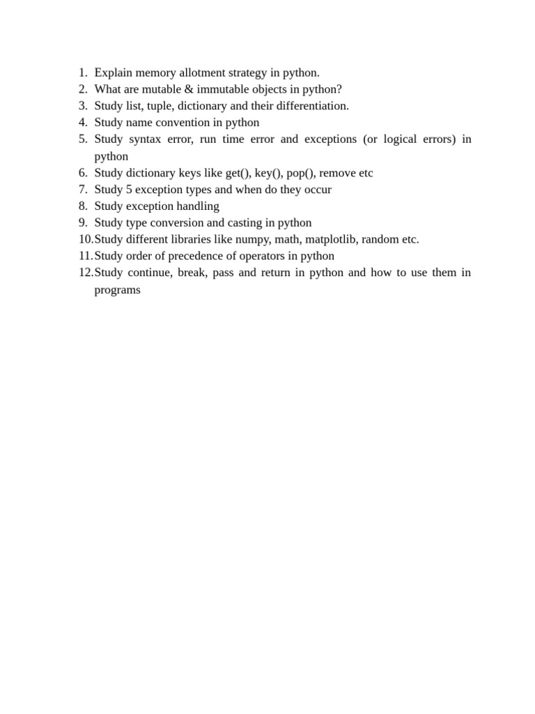 Python Programming Concepts Overview | PDF