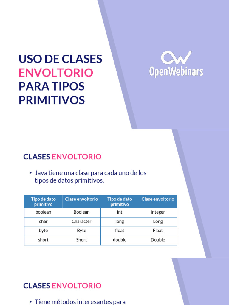 13 Uso de Las Clases Envoltorio | PDF