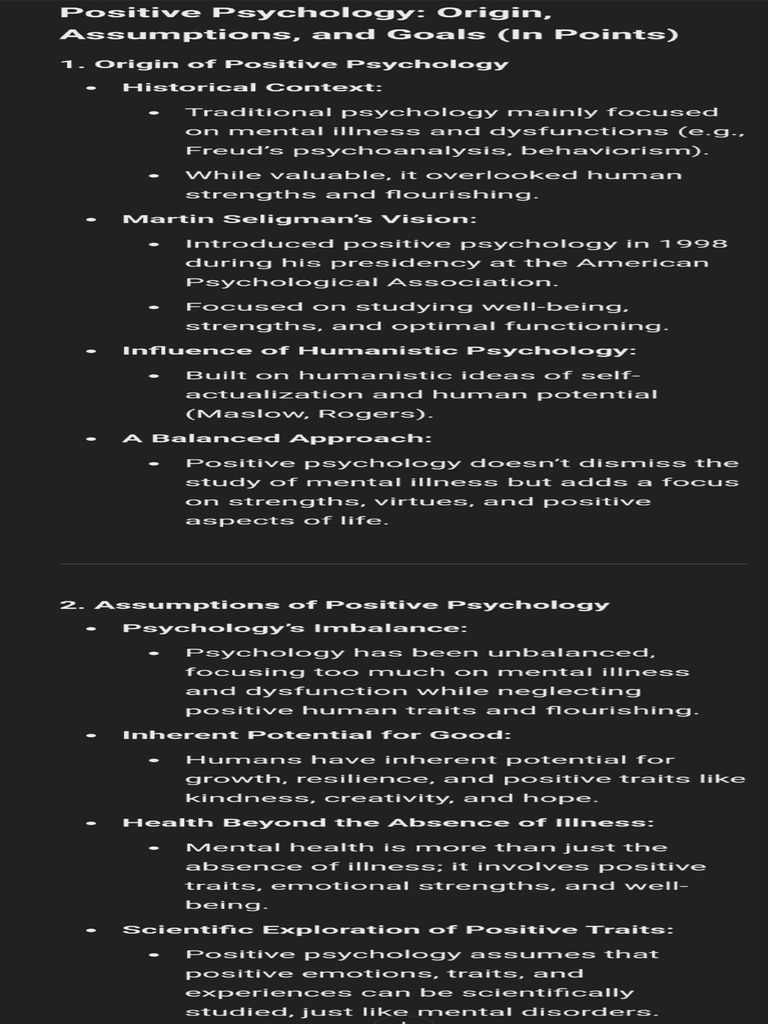 Positive Psychology | PDF
