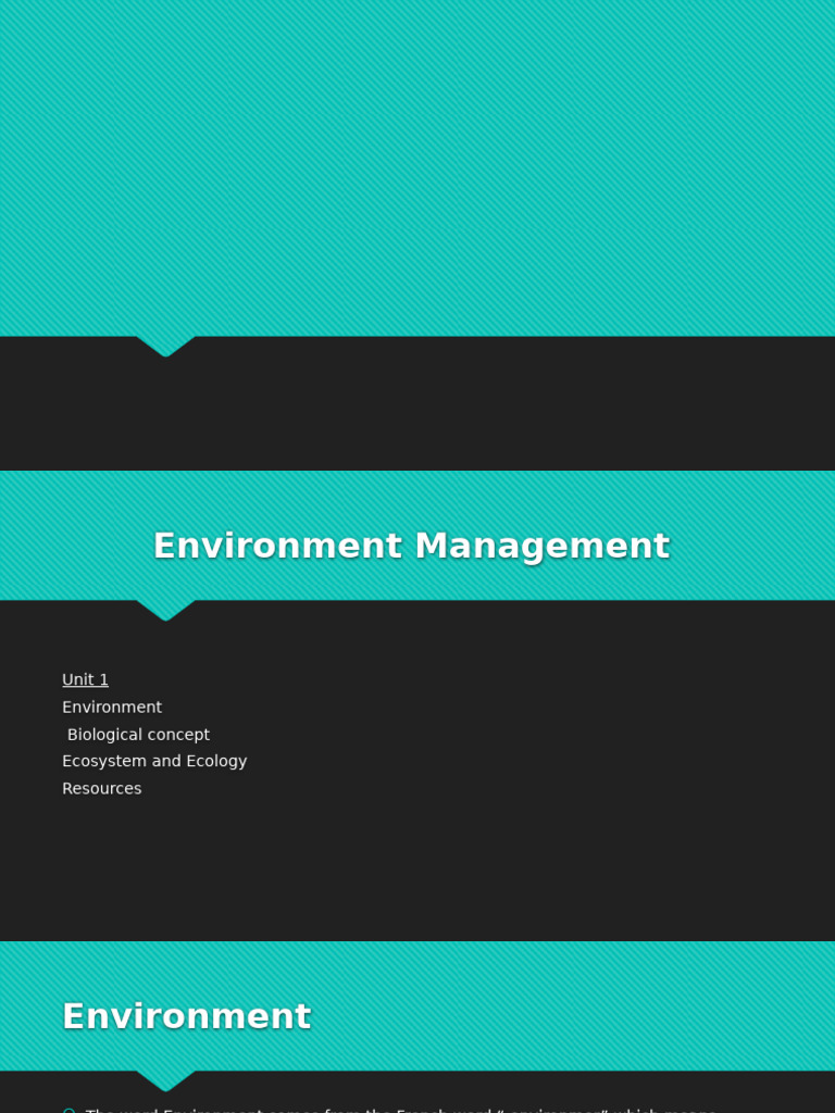 Environmental Management Unit 1 and 2 | PDF | Atmosphere Of Earth ...