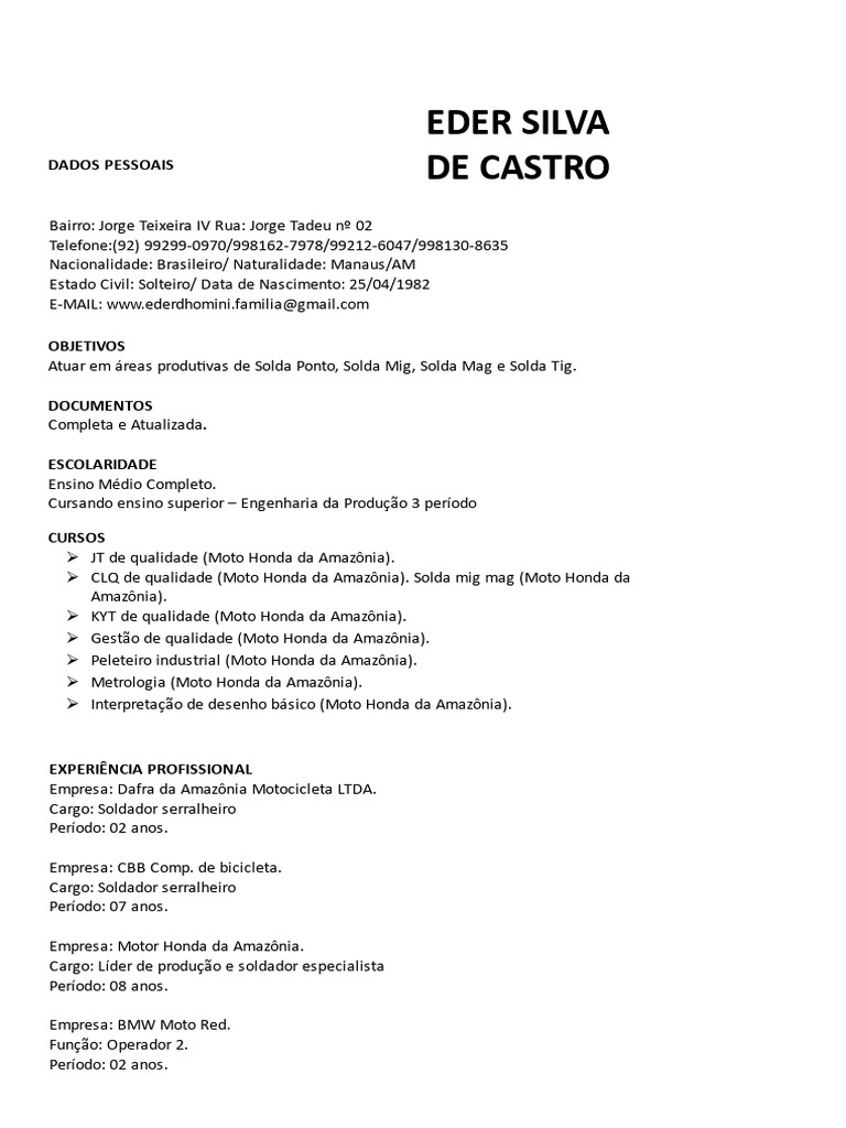 EDER NOVO .docx - Documentos Google | PDF