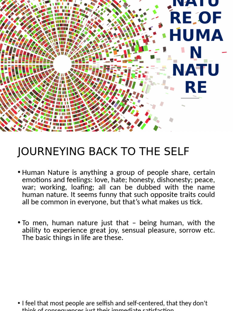 Understanding Human Nature and Behavior | PDF | Psychology ...