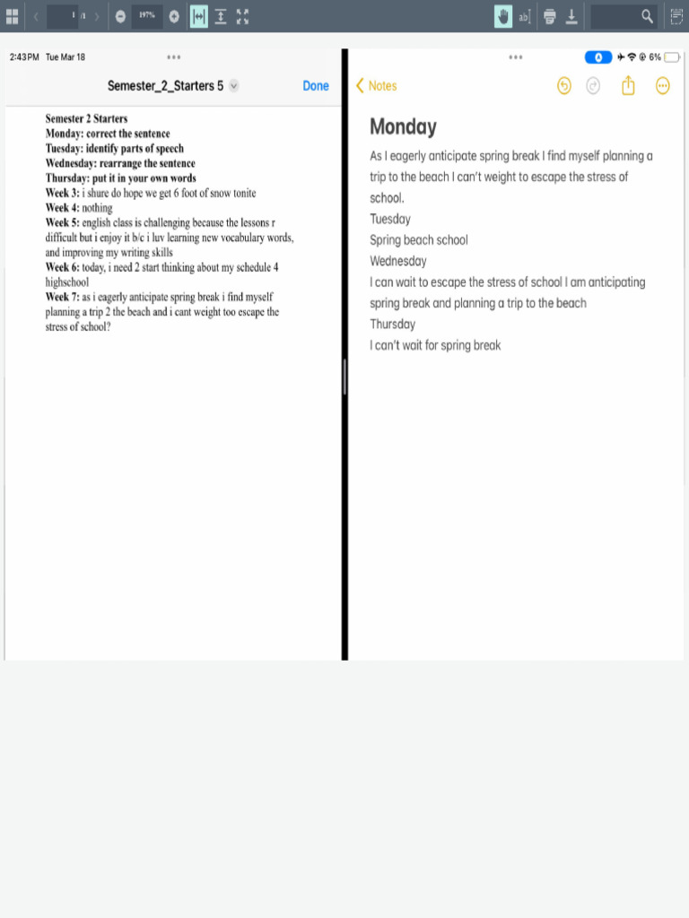 Notebook Check, Week 8 Schoology | PDF