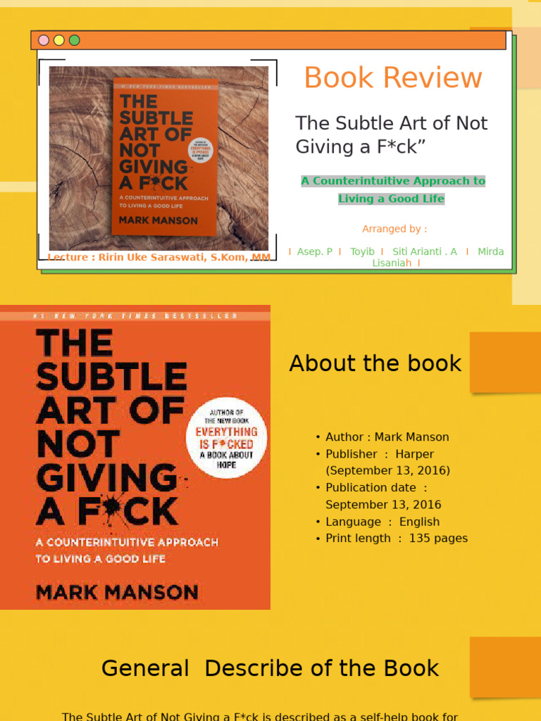 Asep Purnomo - Book Review | PDF | Suffering | Psychology